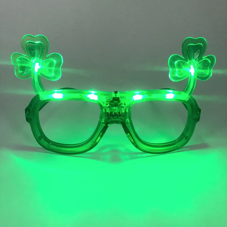 St. Patrick's Day Shamrock Glasses Party Led Flashing Glasses - Buy Led ...