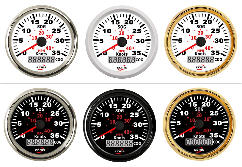 35 Knots GPS Speedometer Boat Gauges - Precision & Reliability