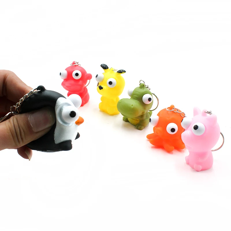 PVC Material Pop Out Eye Animal Toy - Fun & Eco-friendly