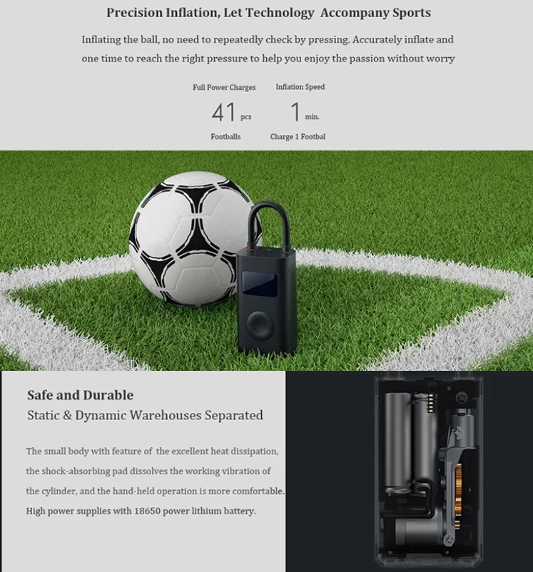 Xiaomi Mijia Wireless Battery Tire Inflator - Portable & Efficient
