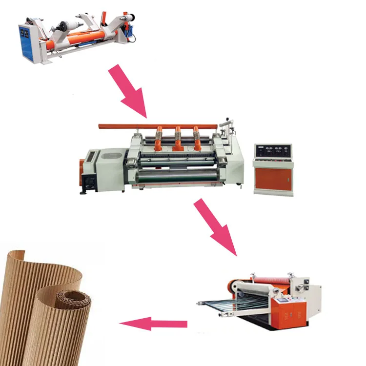 Single Face E Flute Corrugated Cardboard Paper Box Machine