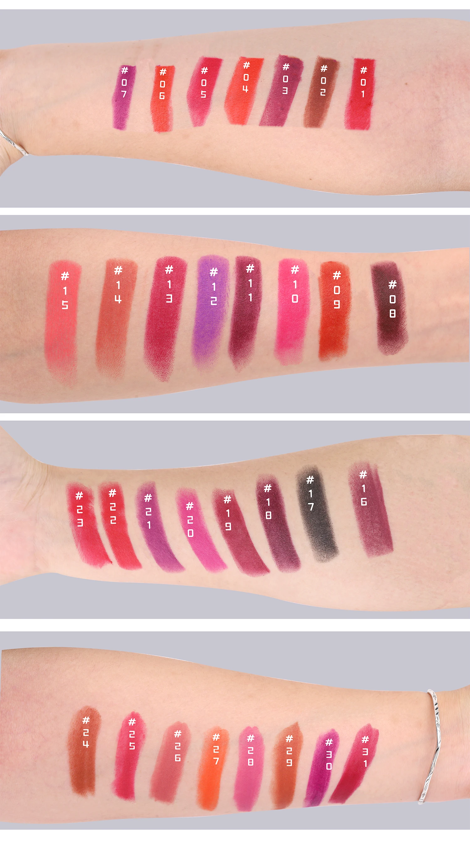 Romantic Beauty 12 Color Waterproof Women Lipstick Cosmetics Lip Stick ...