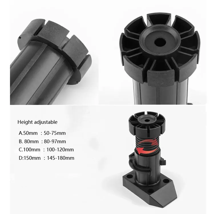 Adjustable ABS Cabinet Furniture Legs - Versatile & Durable