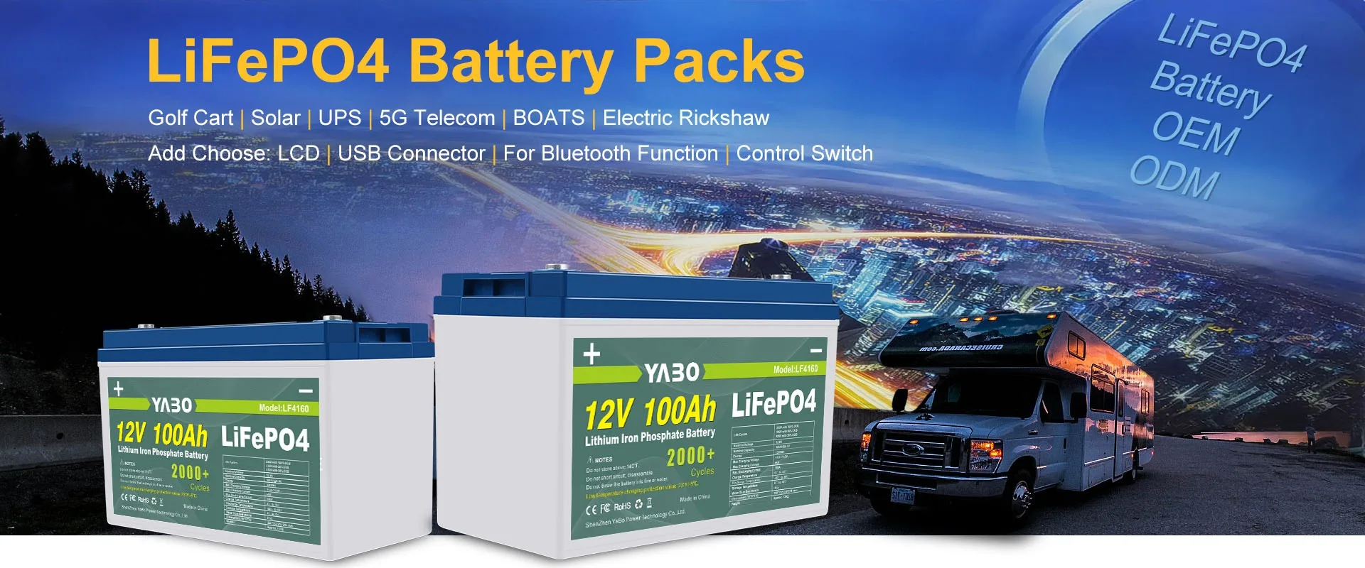 Shenzhen Yabo Power Technology Co., Ltd. - Lithium Ion Battery, LiFePO4 Battery