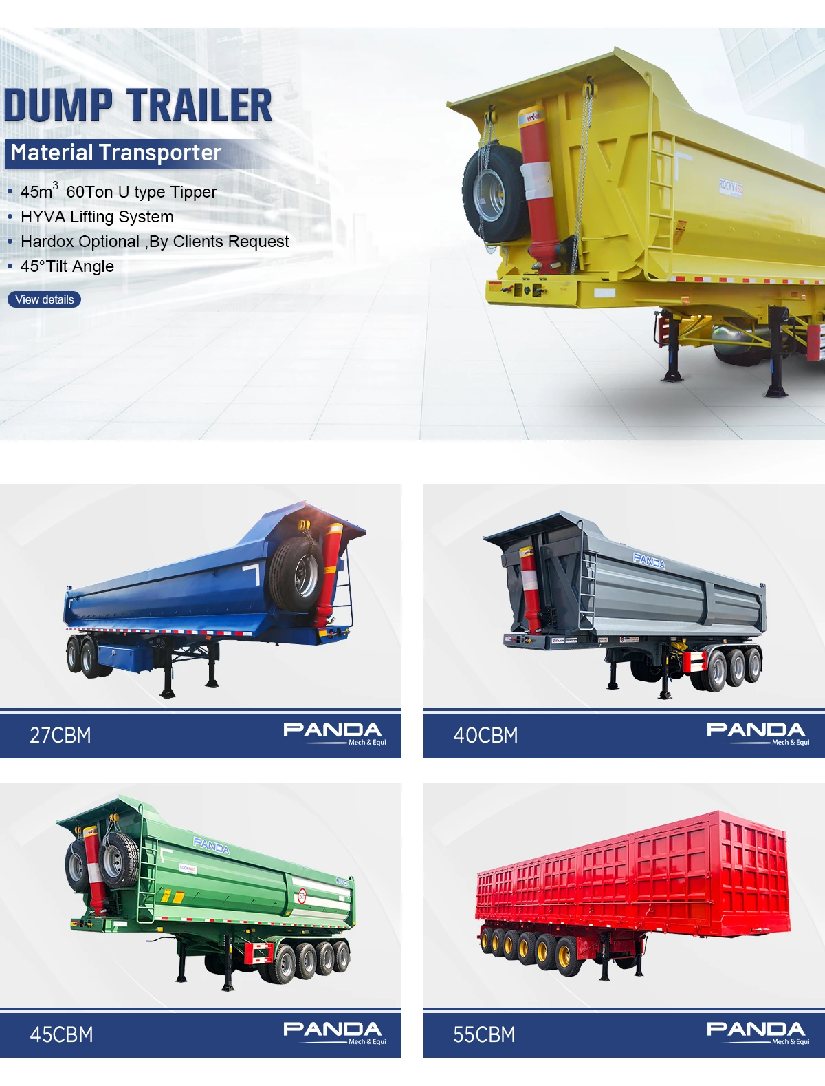 Shandong Panda Mechanical Co., Ltd. - Flatbed trailer, Container Trailer