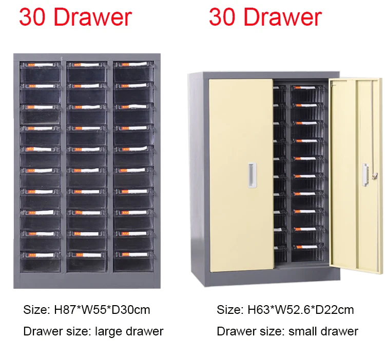12/24/40 Plastic Drawers Cabinet Electronic Component Storage Cabinet ...