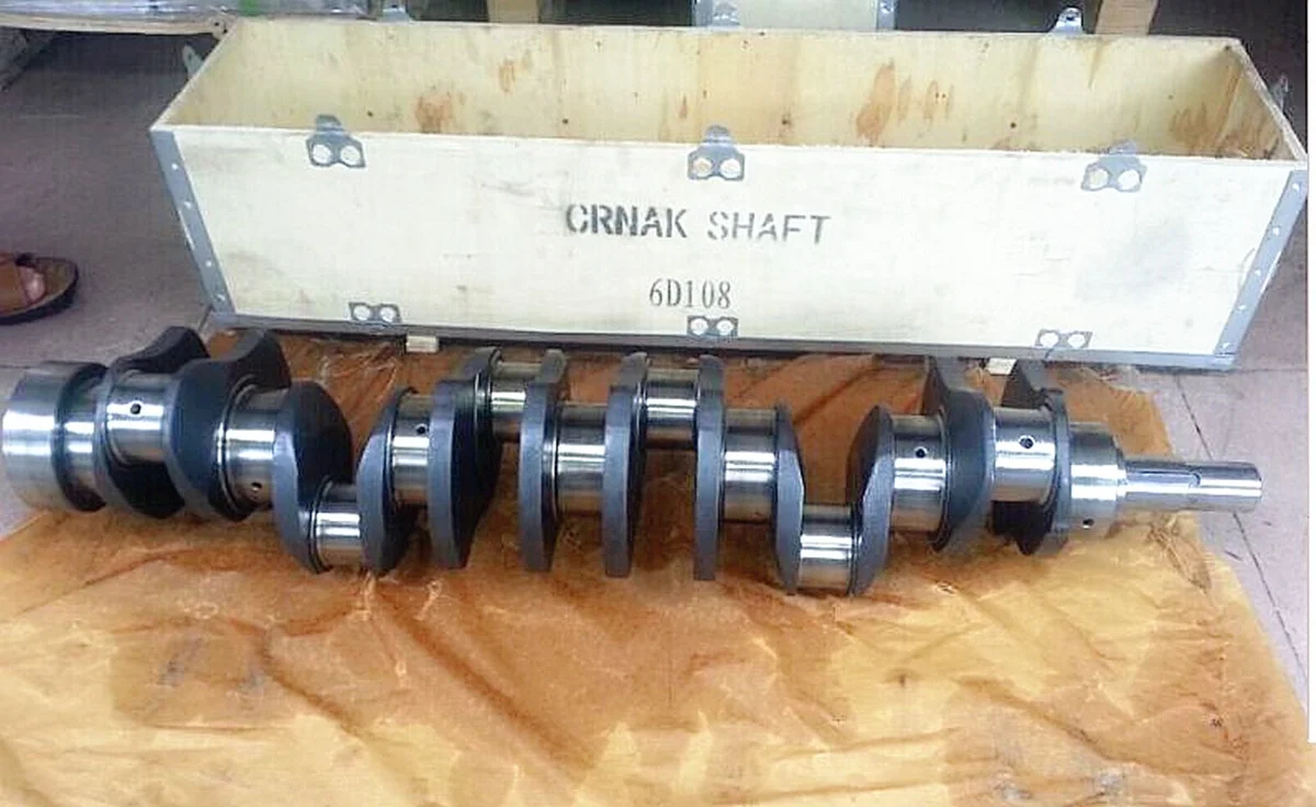 Engine Parts 6d102 6d105 6d107 6d108 6d110 Crankshaft For Komatsu 6735 ...
