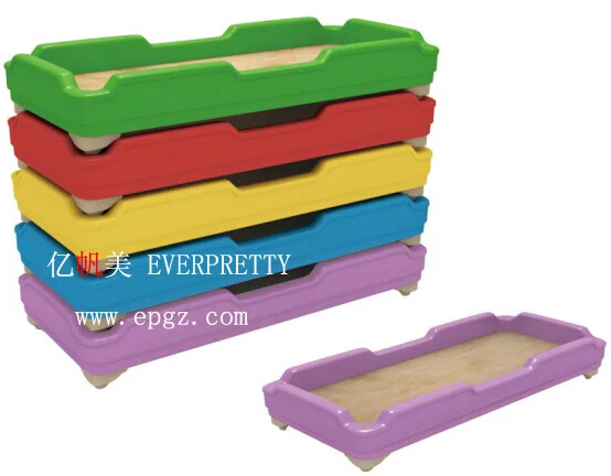 Daycare Beds for Kids - Stackable Wood Single Children Bed