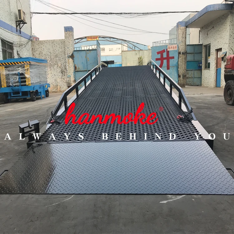 12 Ton Hydraulic Truck Unloading Ramps And Loading Ramp With Mobile ...
