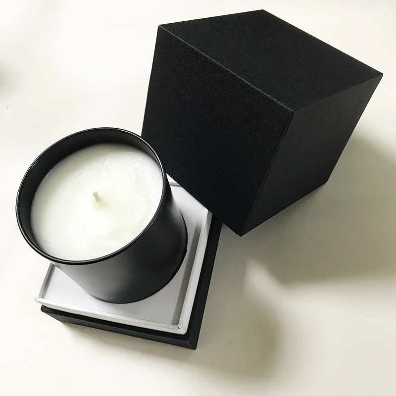 Custom Luxury Black Packaging Candle Boxes with EVA Velvet