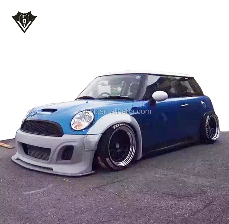 BMW Mini R55/R56 Wide Body Kit - LB Style CDYKIT Fiberglass