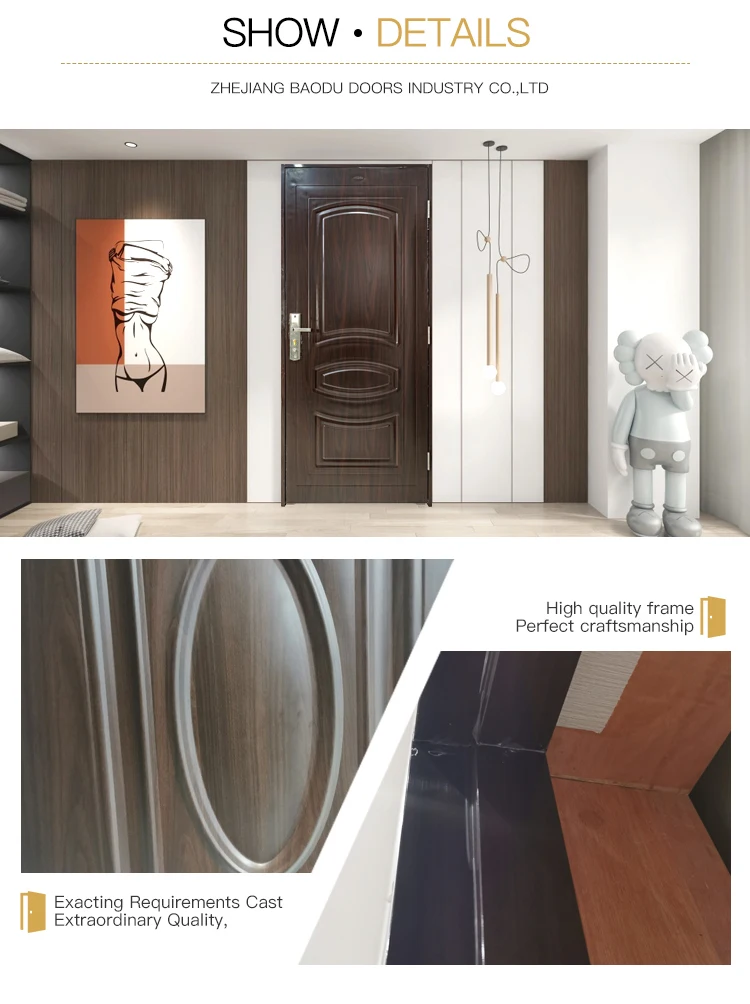 Six Panel American Steel Door Made In Zhejiang,Hollow Mental Panel With ...