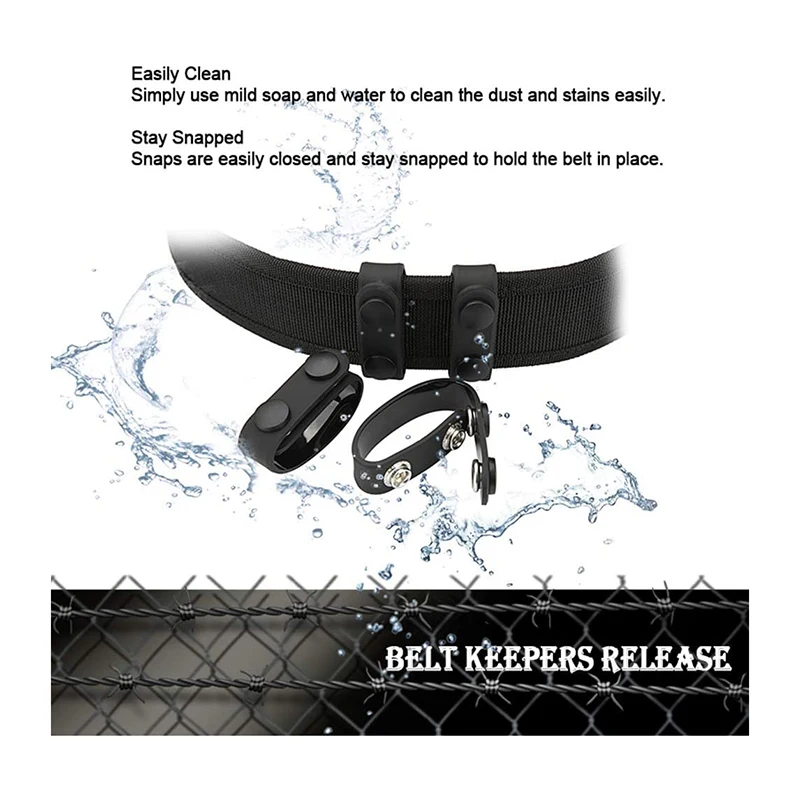 Gina Security Guard Equipment - Durable Duty Belt Keepers
