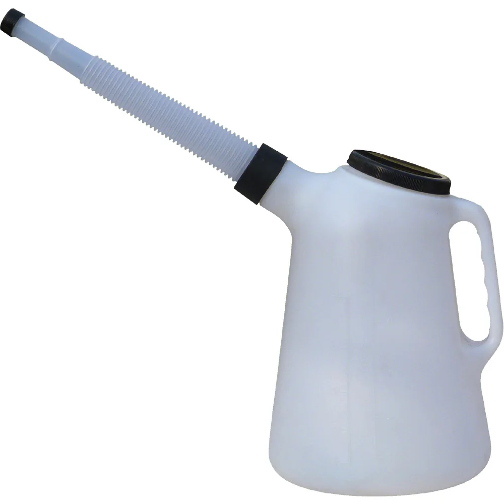 Polyethylene Oil Measuring Jug Measure With Flexible Spout Garage ...