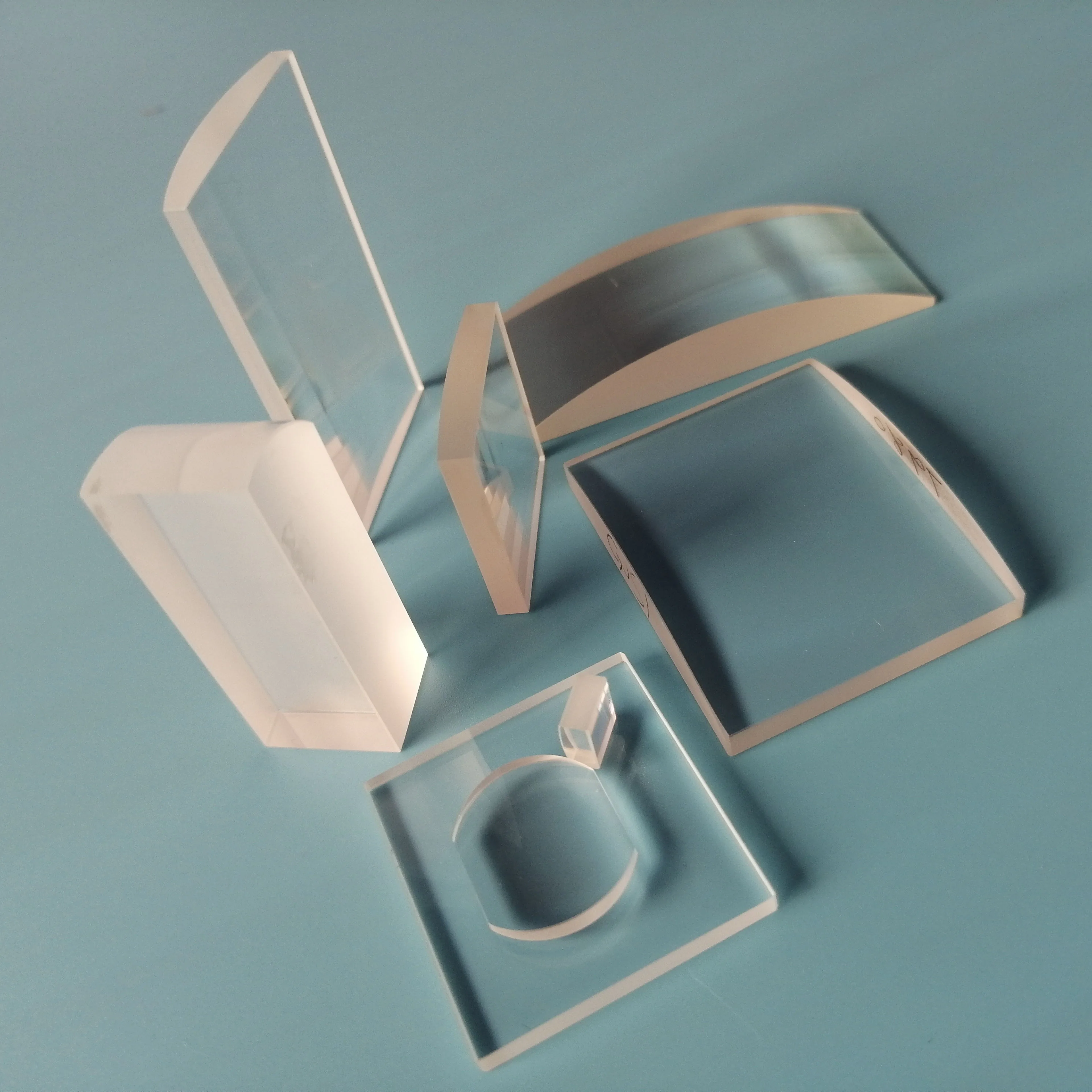 Plane Convex Rectangular Or Round Lenticular Optical Glass Cylindrical ...
