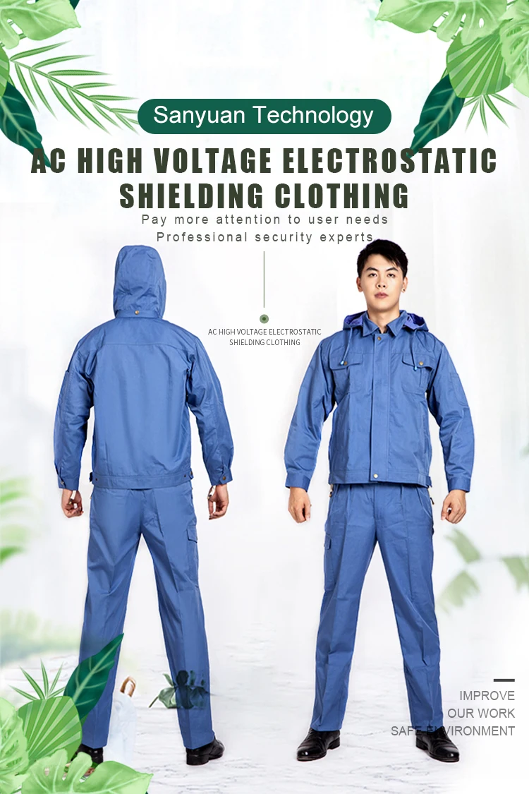 Ac High Voltage Line Electrostatic Protection Suit - Buy Ac High ...