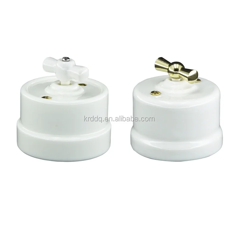 Retro Ceramic Rotary Switch/electric Wall Switch/porcelain Light Switch ...
