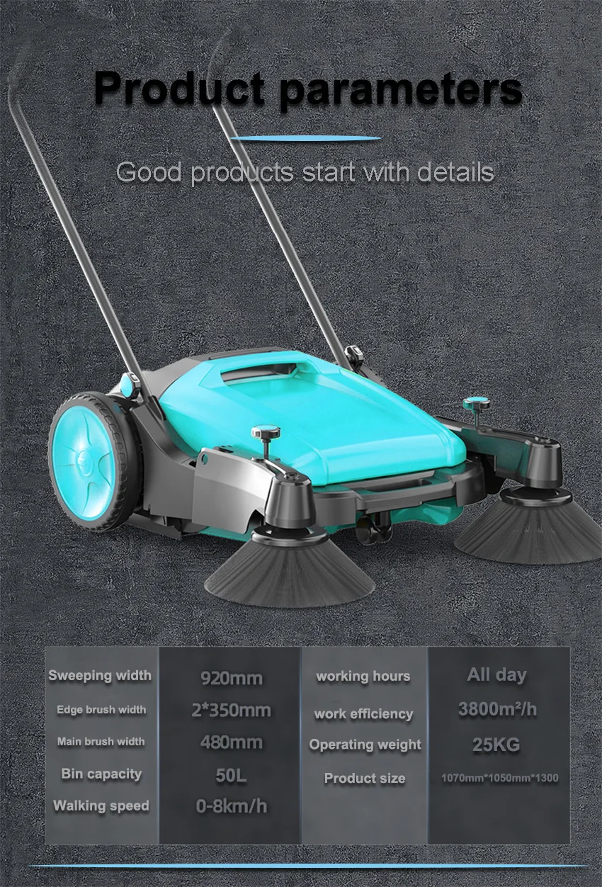 Top Demanded Cement Sweeper Machine/road Sweeper/floor Sweeper Jh 980 ...