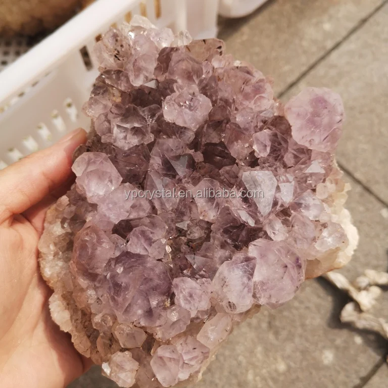 Natural Brazil Agate Amethyst Cave Healing Raw Amethyst Crystal Cluster ...