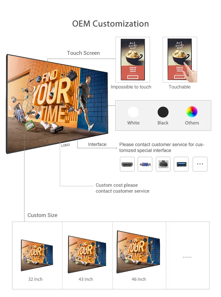 4k Lcd Tft Screen Digital Menu Board Restaurant Kfc Digital Menu - Buy ...