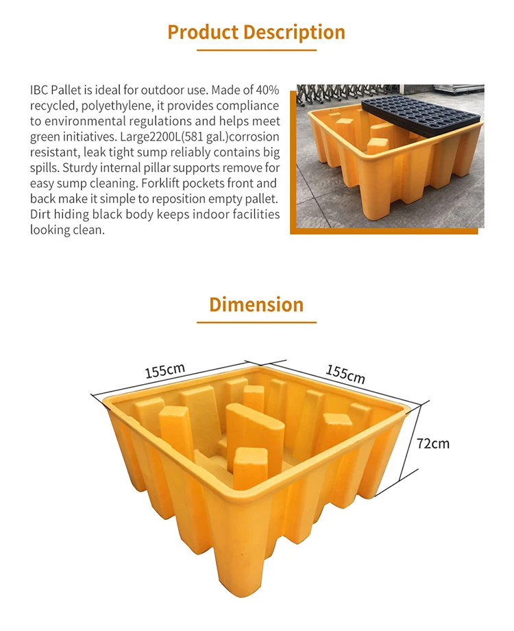 IBC Secondary Containment System - Stable Spill Pallet
