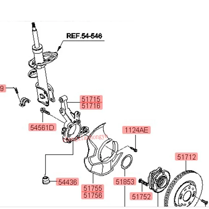 正品原装mohe/borrego前轮毂轴承517502b000 - Buy 517503j000 轴承轮，51750-2b000 ...