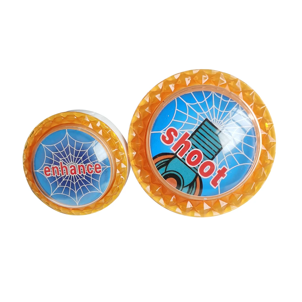 45mm and 60mm Dome LED Arcade Game Shooting Fire Enhance Push Button