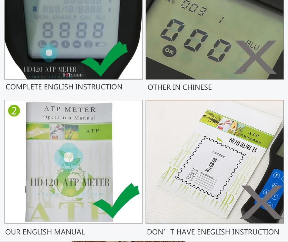 HD ATP420 - Portable Bacteria Hygiene System with Easy Operation