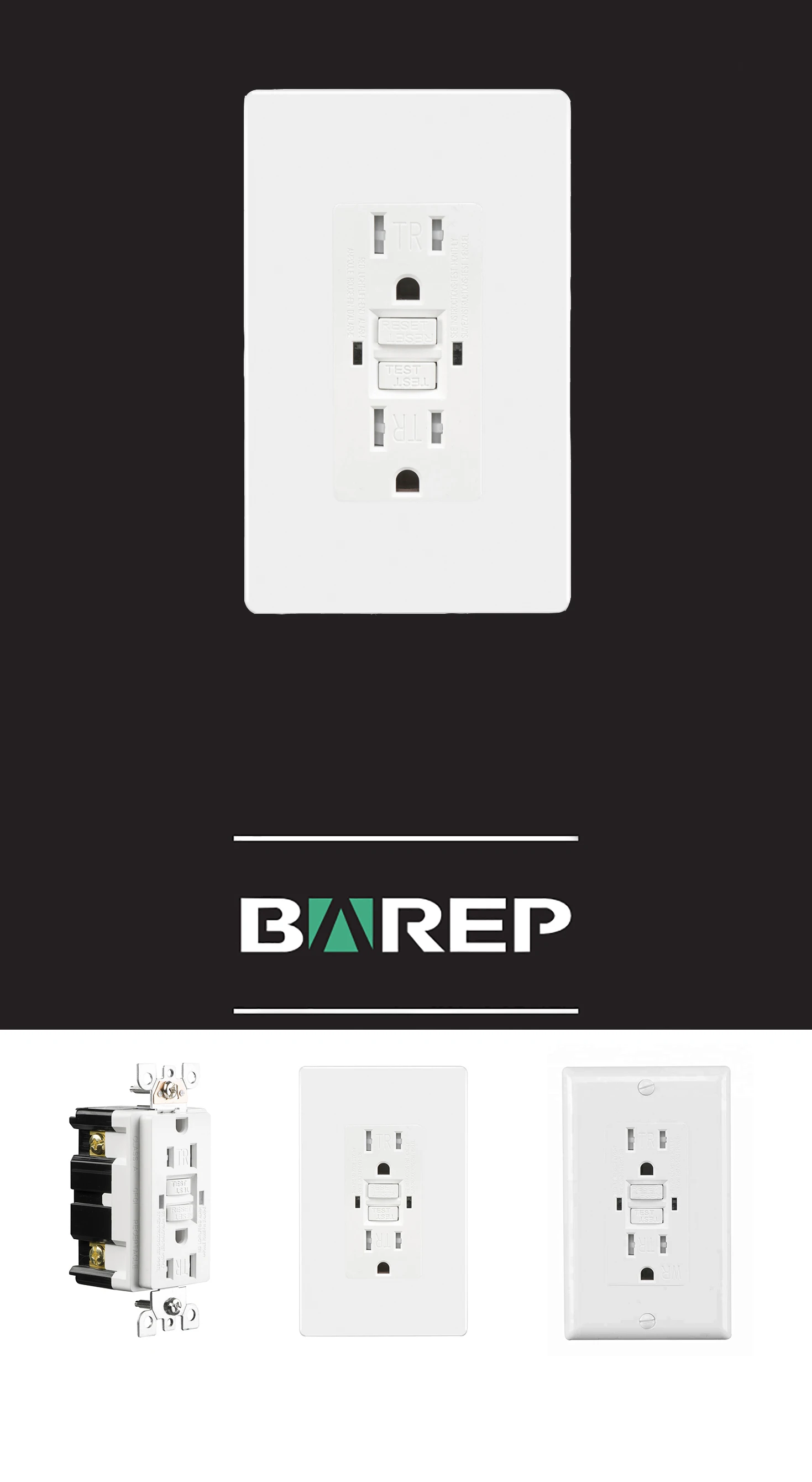 220V Gfci Outlet Receptacle Waterproof Gfci YGB-093 - 50PCS