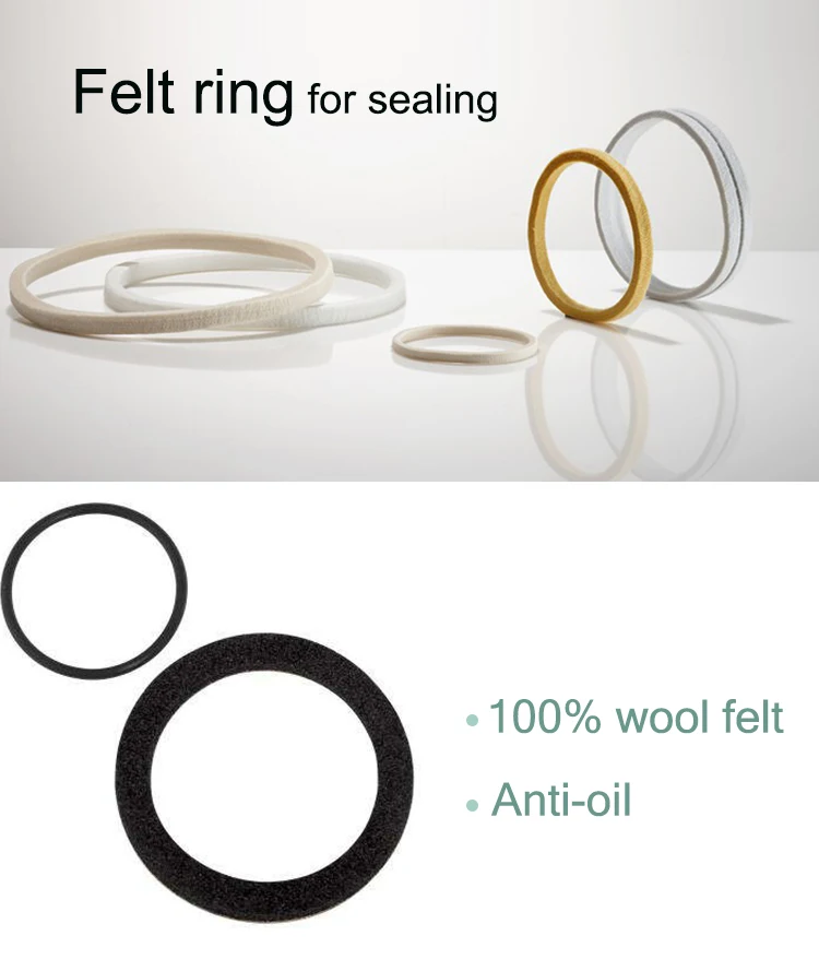 Custom felt wool o-ring seal gaskets washers| Alibaba.com