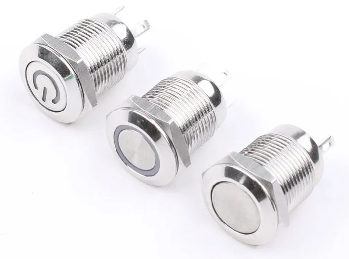 2pin 4pin 5pin 6 Pin Push Button Switch 8mm 10mm 12mm 19mm 22mm 25mm ...