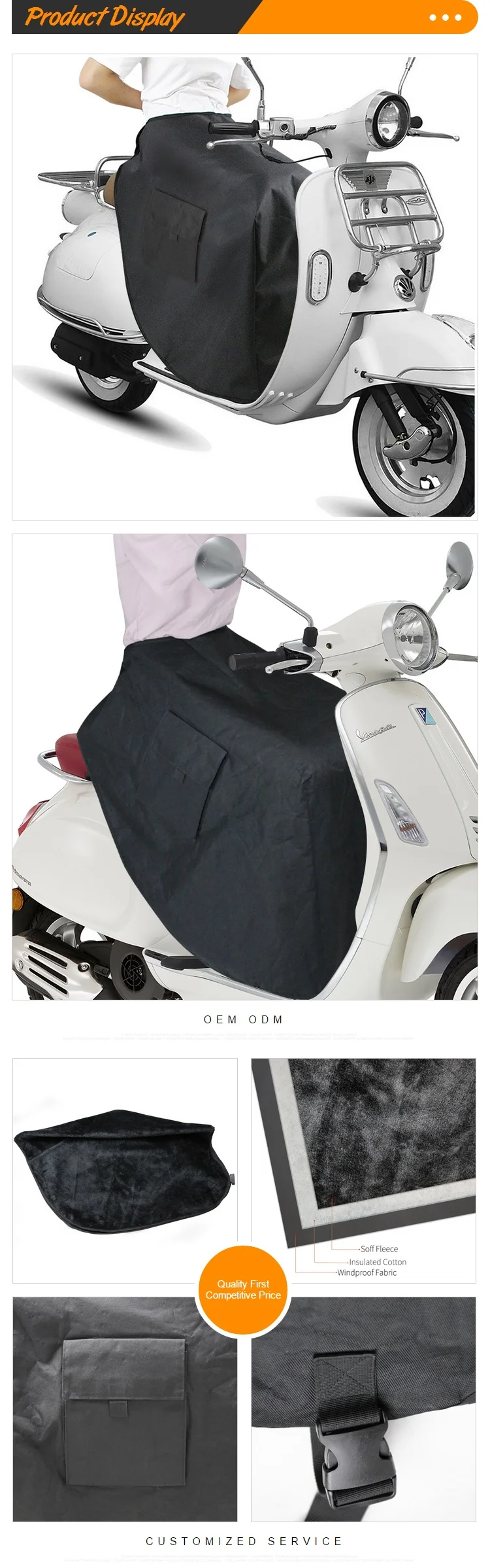 Universal Size Waterproof And Windproof Winter Scooter Cycling Leg ...