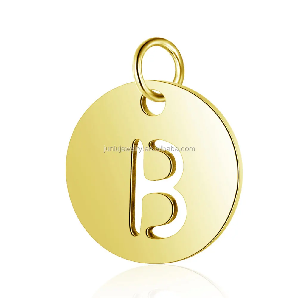 DIY Jewelry PVD Gold Filled 26 Initial Letter Name Stainless Steel ...