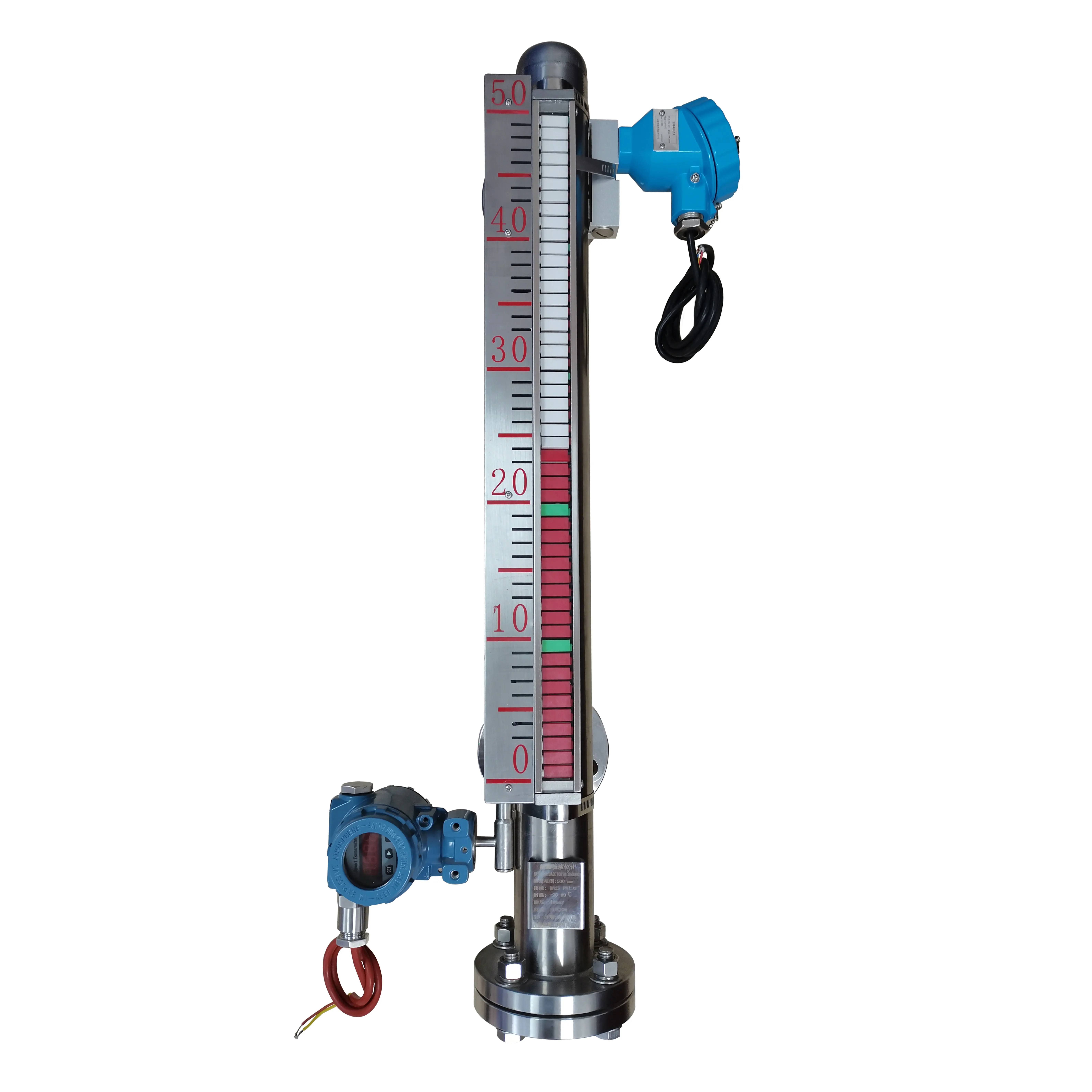 Magnetic Flapper Float Level Indicator - 4-20ma Sensor