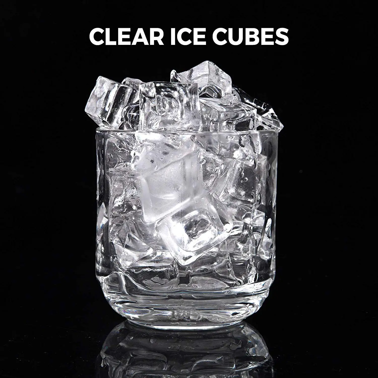 Ice Cube Making Machine Commercial 110v 18kg / 24h Ice Maker Auto Clear ...