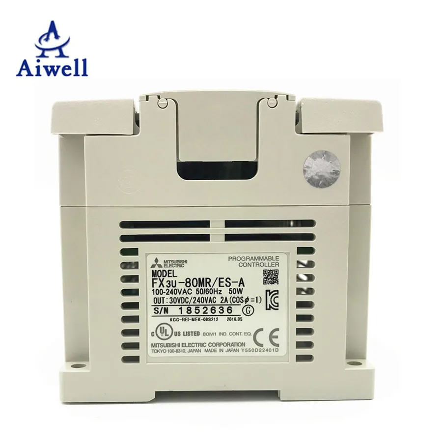 三菱 Plc Fx 3u 80m Melsec Fx 系列 Fx3u 80mr I / O 模块 Fx3u-80mr / Es- - Buy ...