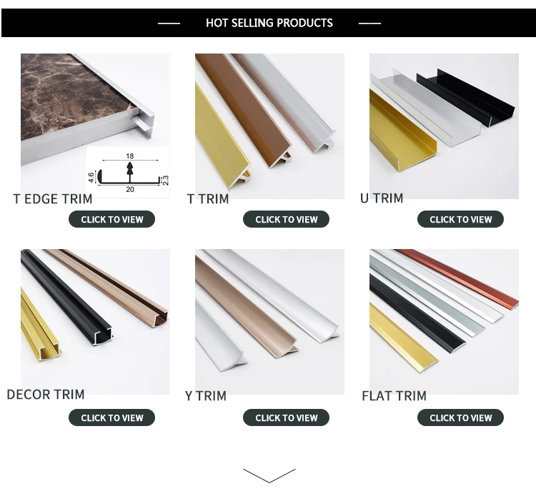 LENWA Factory Aluminium Angle L Profile Shaped Metal Trim for Wall ...