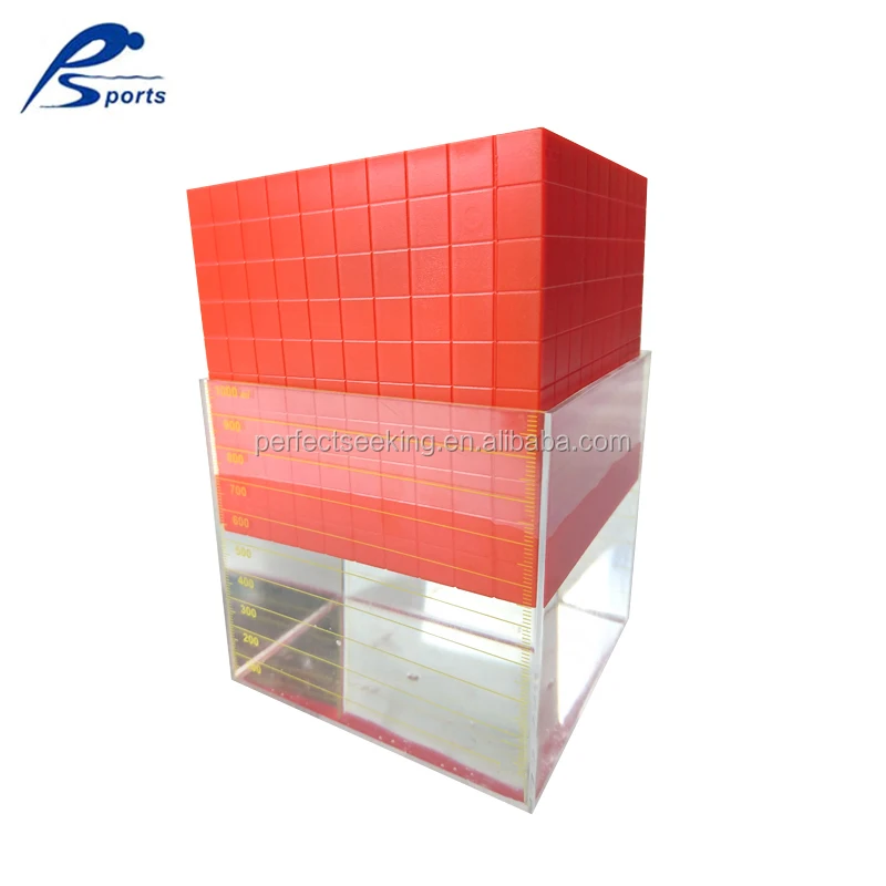 Colorful Plastic Number Cube Base Ten Block Convex Surface Base 10 Sets ...