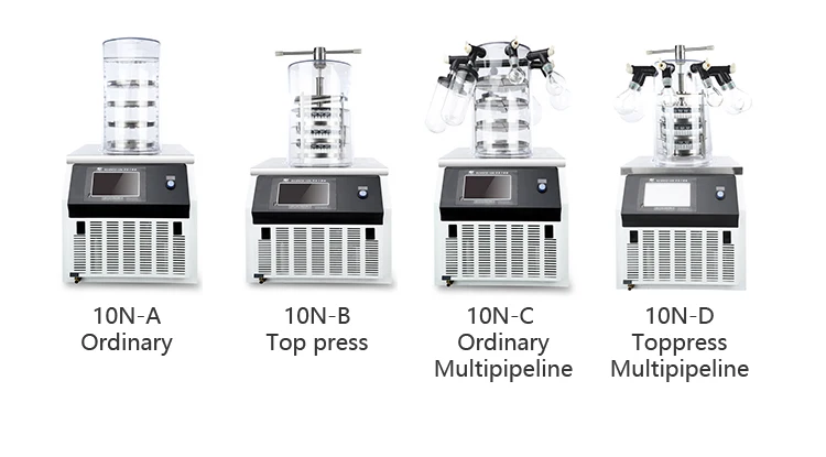 Dw-10n Table Top Laboratory Vacuum Freeze Dryer Price Lab Lyophilizer ...
