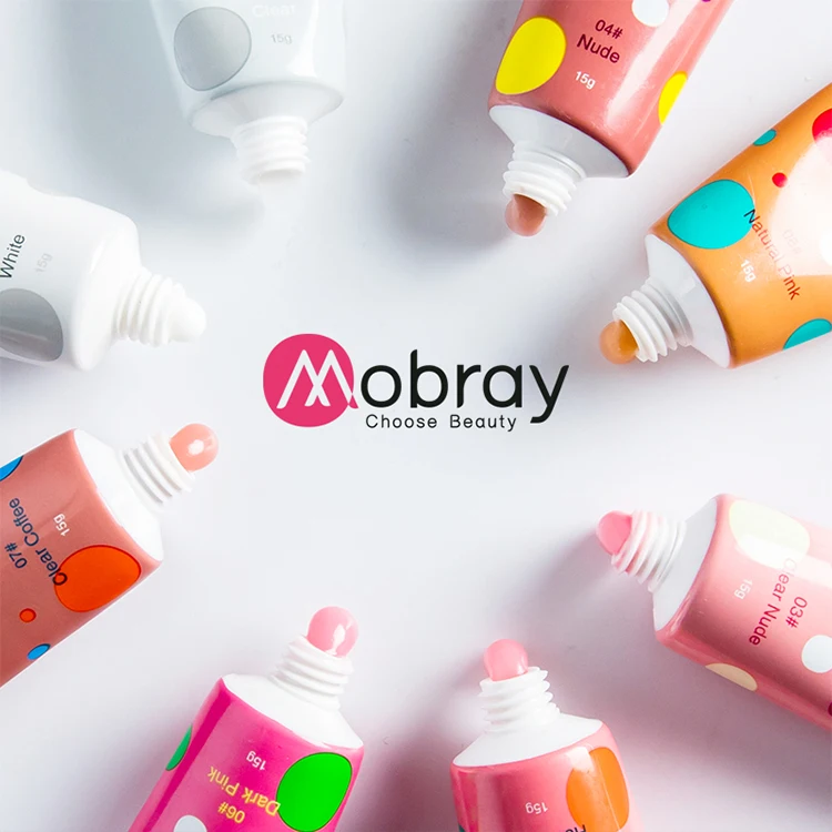 Mobray Poly Nail Extension Gel Kit - 6 Colors for Art