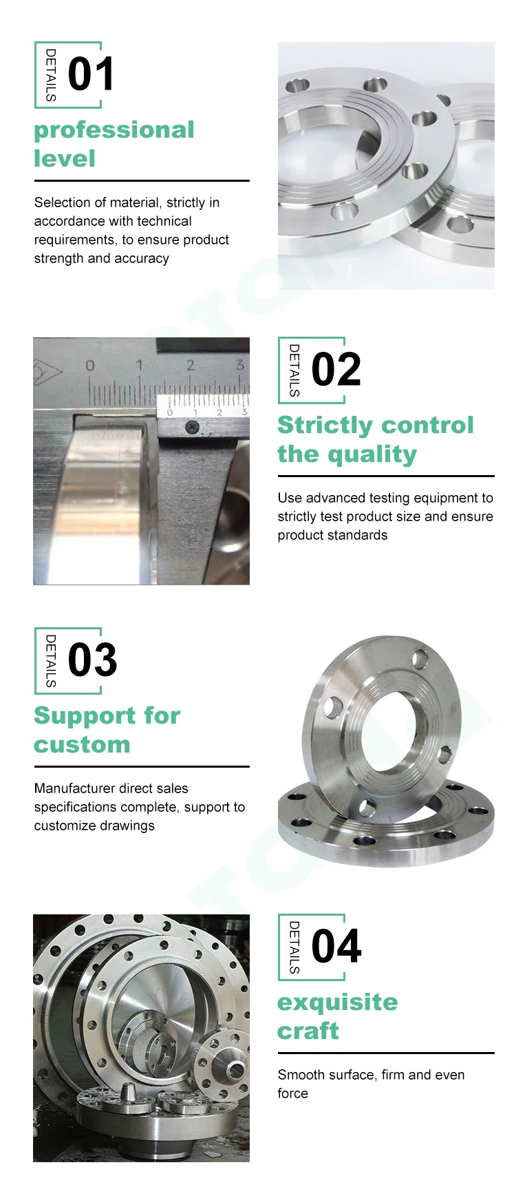 ANSI B16.5 PN16 PN20 Stainless Steel 316 304L Flanges