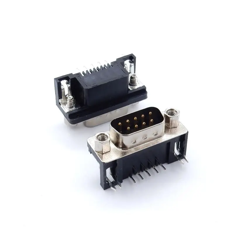 Db9 Connector Dr9 Female Insert Board Female Horizontal Hole Dr-9s 90 ...