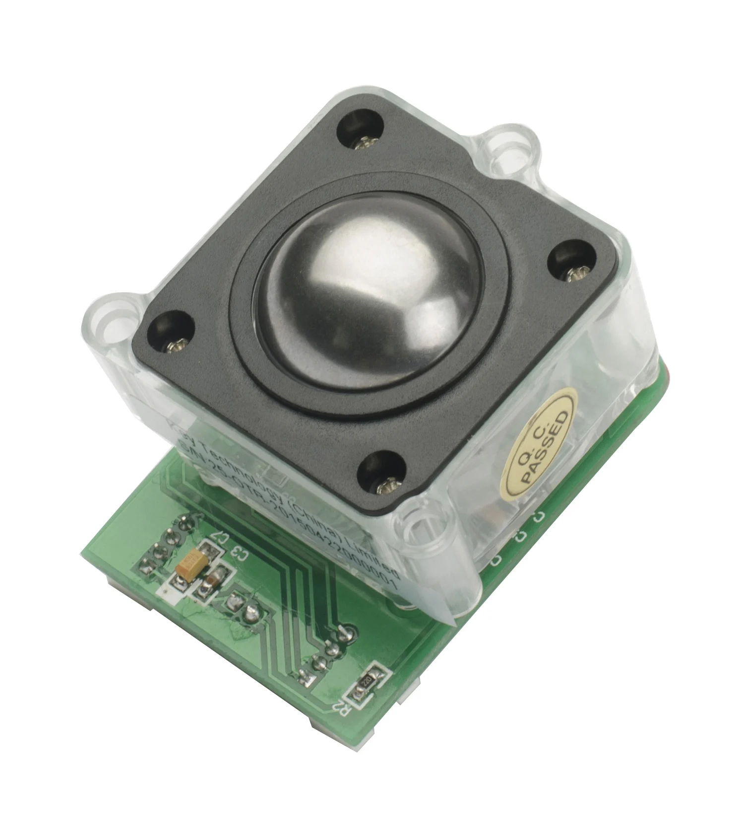 Washable Stainless Steel Mini Trackball with 800 DPI