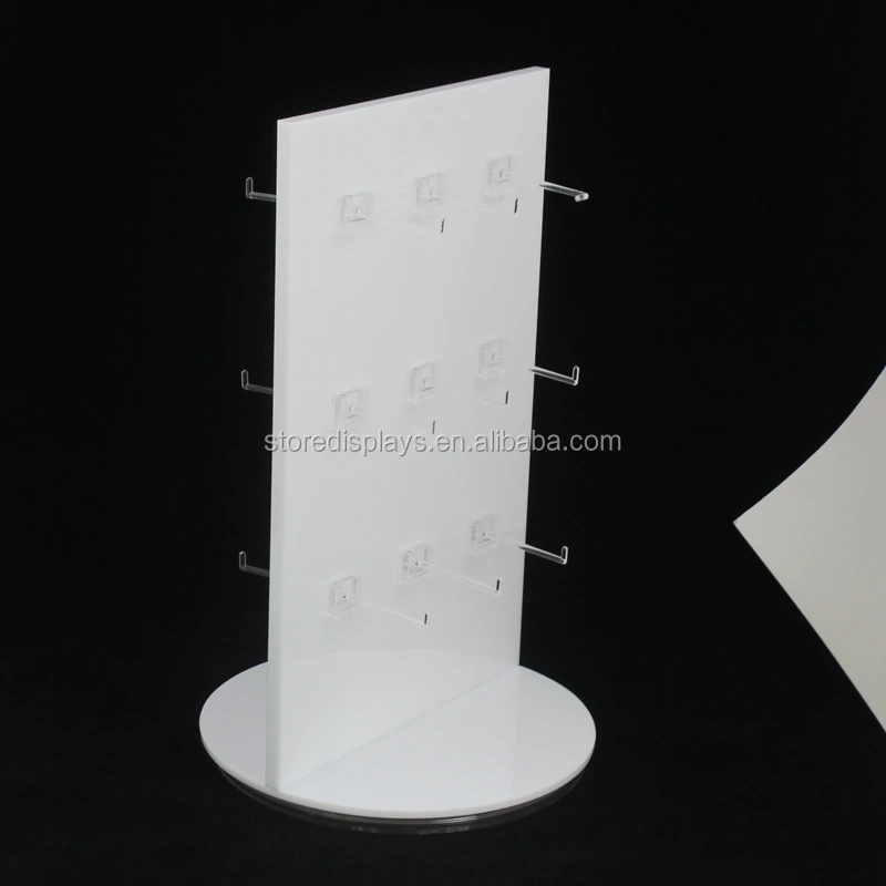 Custom Counter Rotating Acrylic Hook Jewelry Display Stand,Spinner ...