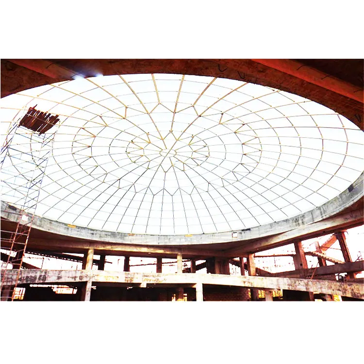 아트리움 유리 지붕 Skylgiht를 가진 강철 지붕 트러스 구조 - Buy 아트리움 유리 지붕 Skylgiht,돔 지붕 구조 ...