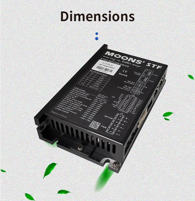 MOONS High Performance 24-70VDC 10a Stepper Drive Modbus RS-485