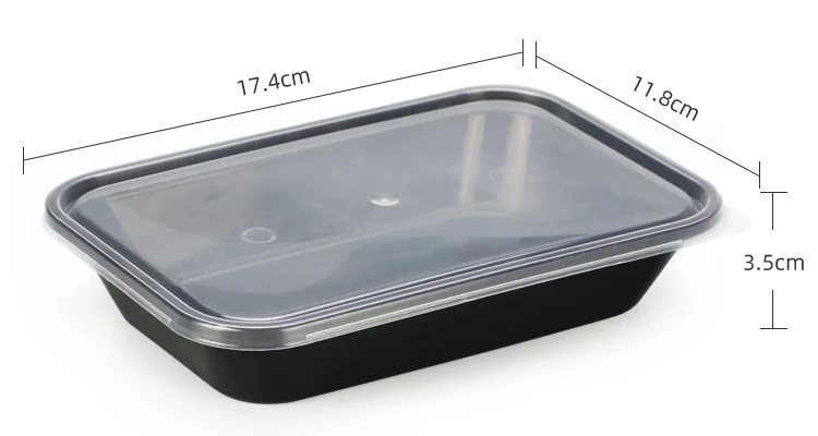 Rectangular Microwavable Container - Perfect for Food Storage