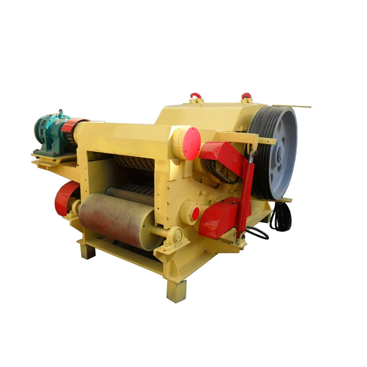 High Speed Hydraulic Wood Drum Chipper Machine Wood Scraps Chipper ...