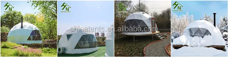 Steel Frame Half Sphere Geodesic Dome Winter Tent With Stove For Sale ...