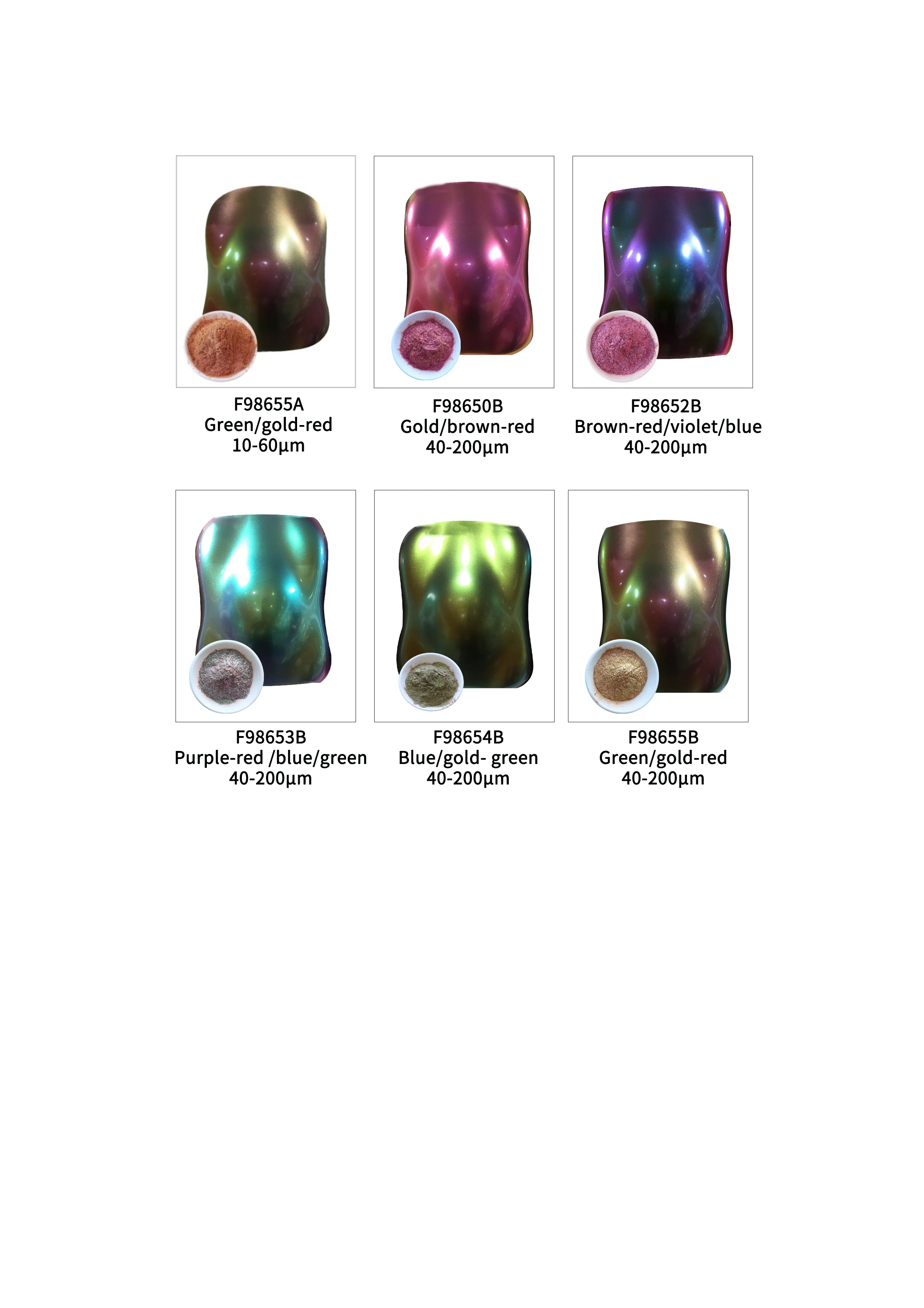 Hot Selling Car Paint Colors Chameleon Pearls Powder Custom Color ...